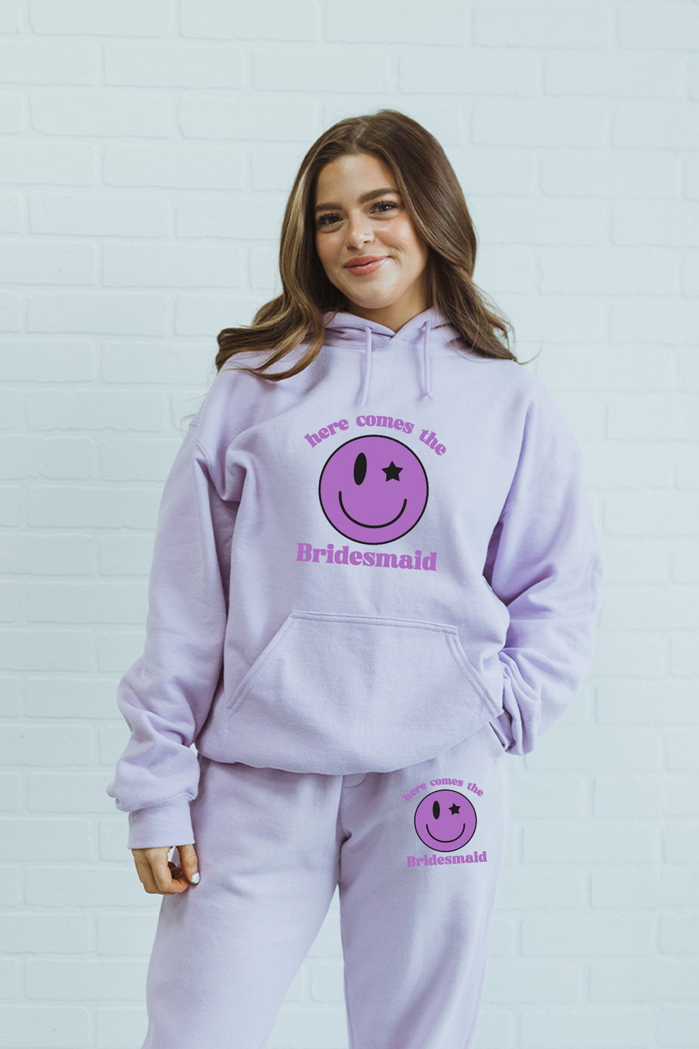 Purple Smiley Wedding matching set - Lilac – Spikes and Seams