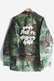 Custom Text or Design Camouflage Jacket – Spikes and Seams
