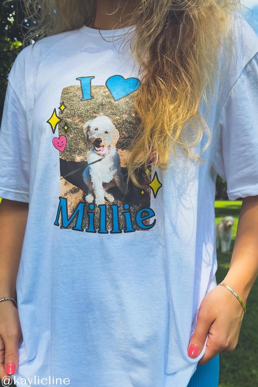 Custom "I Love my Pet" tee – Spikes and Seams