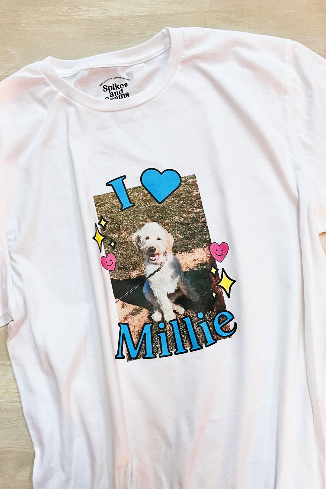 Custom "I Love my Pet" tee – Spikes and Seams