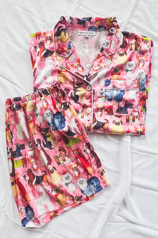 Must Love Dogs Satin Pajamas – Spikes and Seams