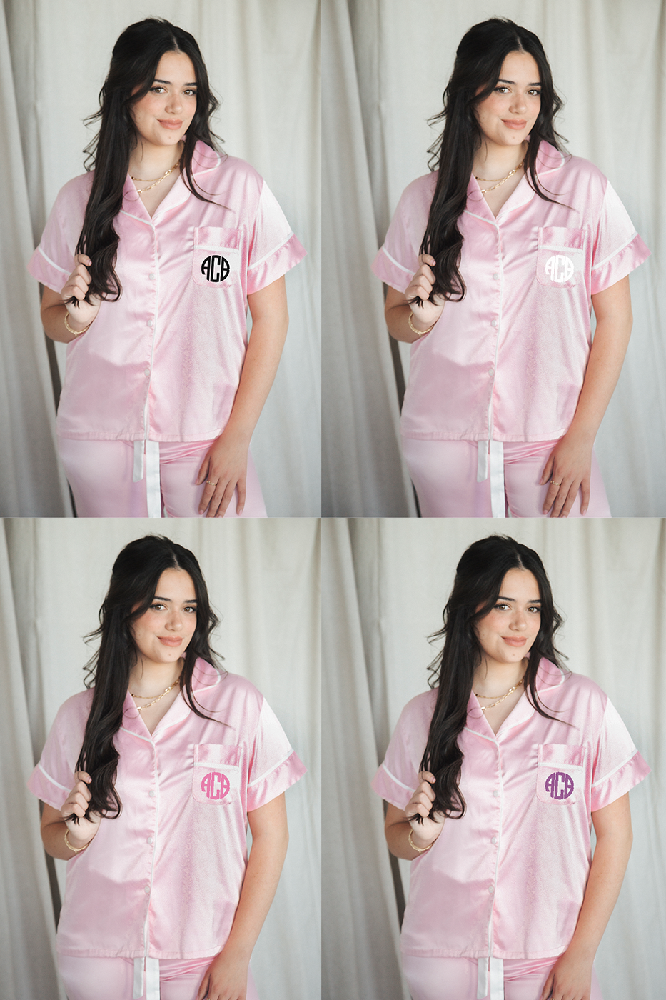 Light Pink Ribbon Pajamas Pants Set – Spikes and Seams