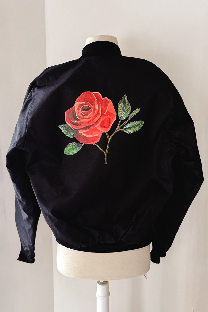 Custom Midweight Bomber Jacket - Back printing only – Spikes and Seams
