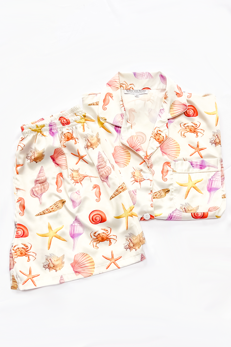 Sea Life Satin Pajamas – Spikes and Seams