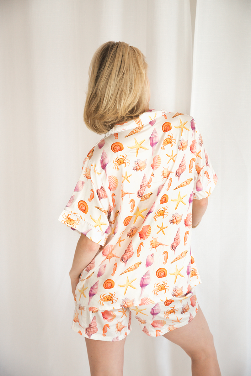 Sea Life Satin Pajamas – Spikes and Seams