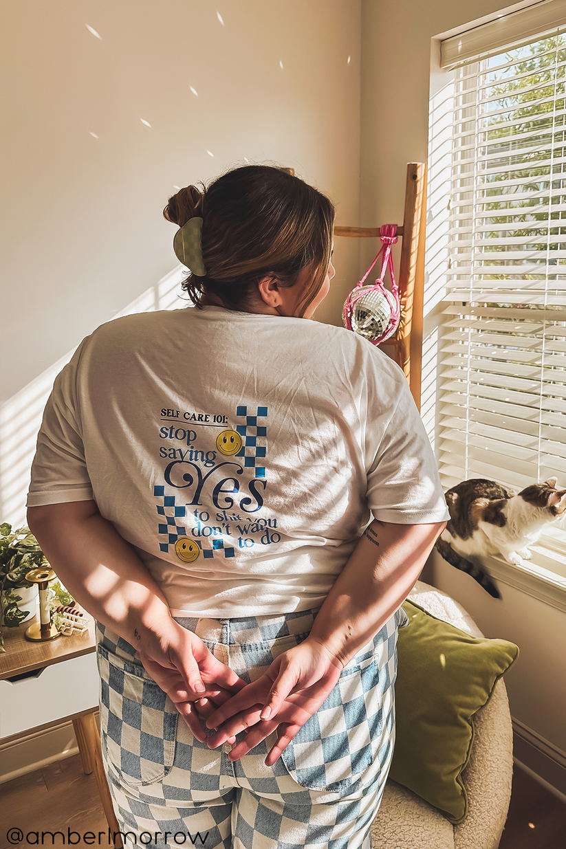 Stop Saying Yes tee - White – Spikes and Seams