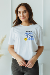 Stop Saying Yes tee - White – Spikes and Seams