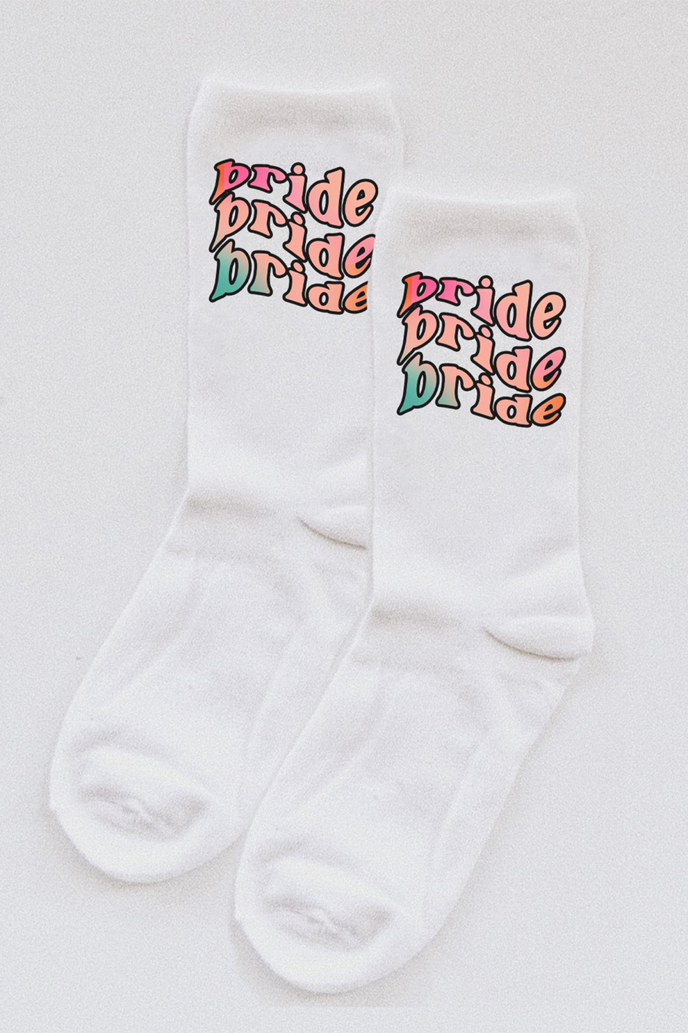 Gradient socks - choose your text! – Spikes and Seams