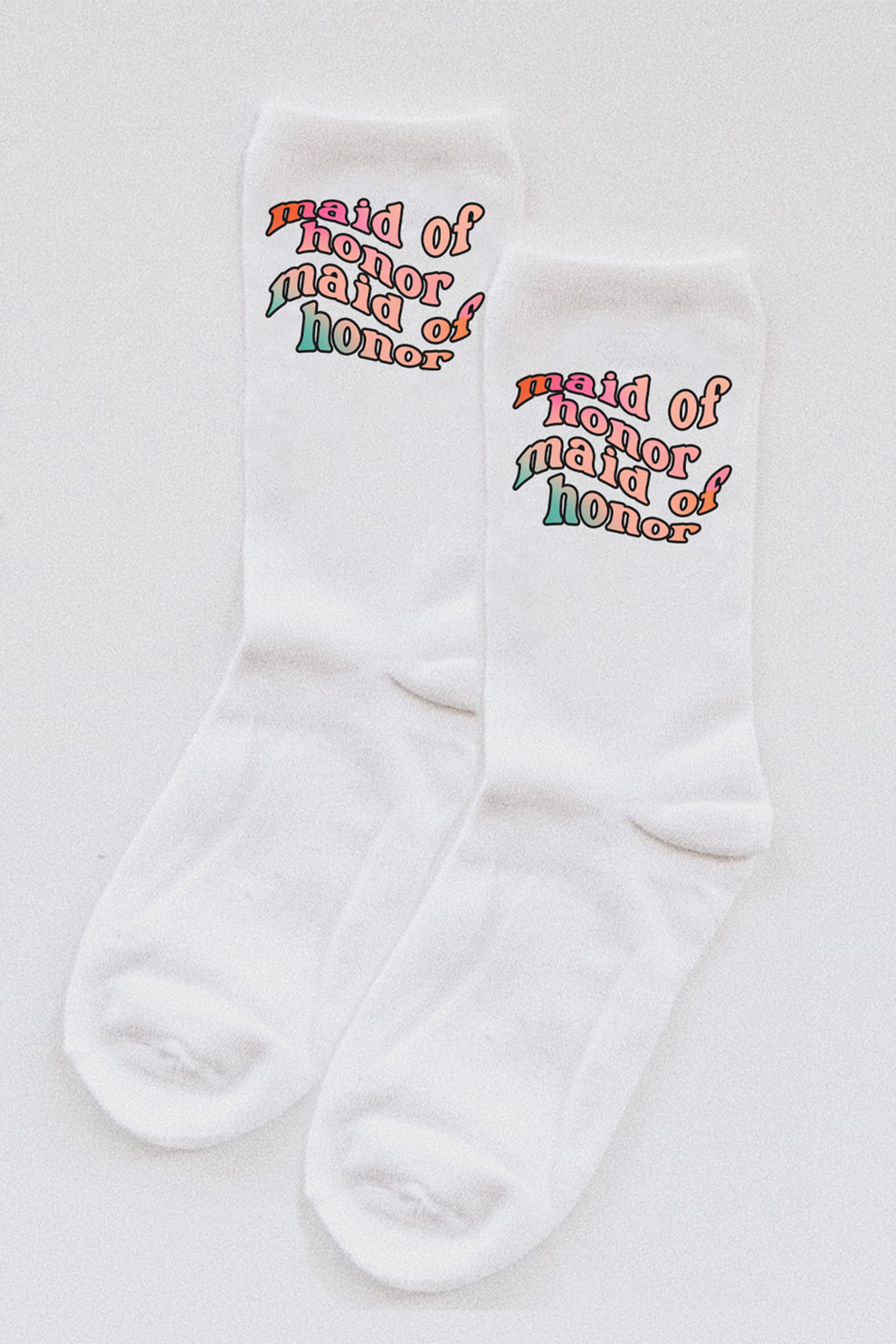 Gradient socks - choose your text! – Spikes and Seams