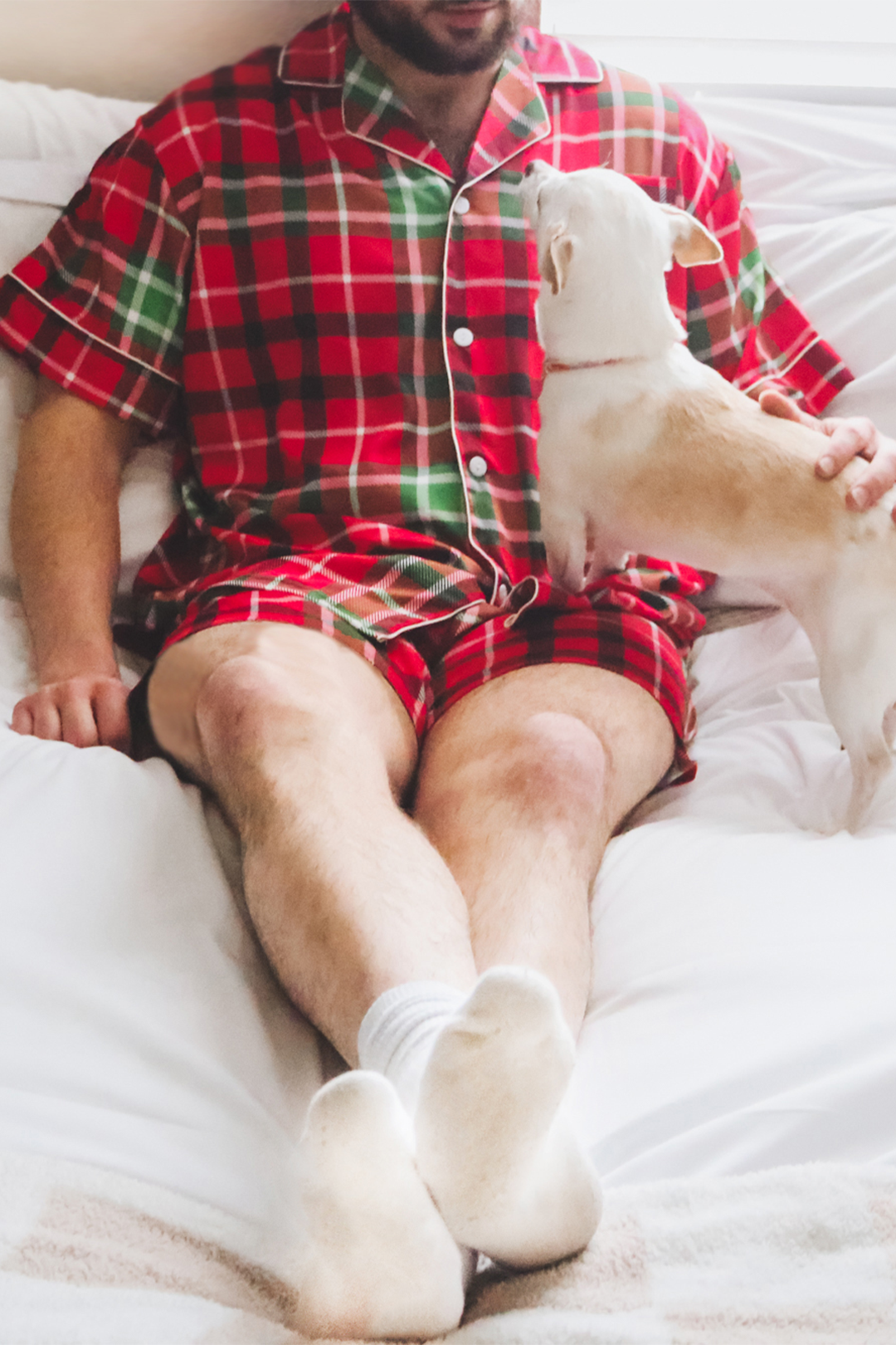 Men's Red Satin Plaid pajamas – Spikes and Seams
