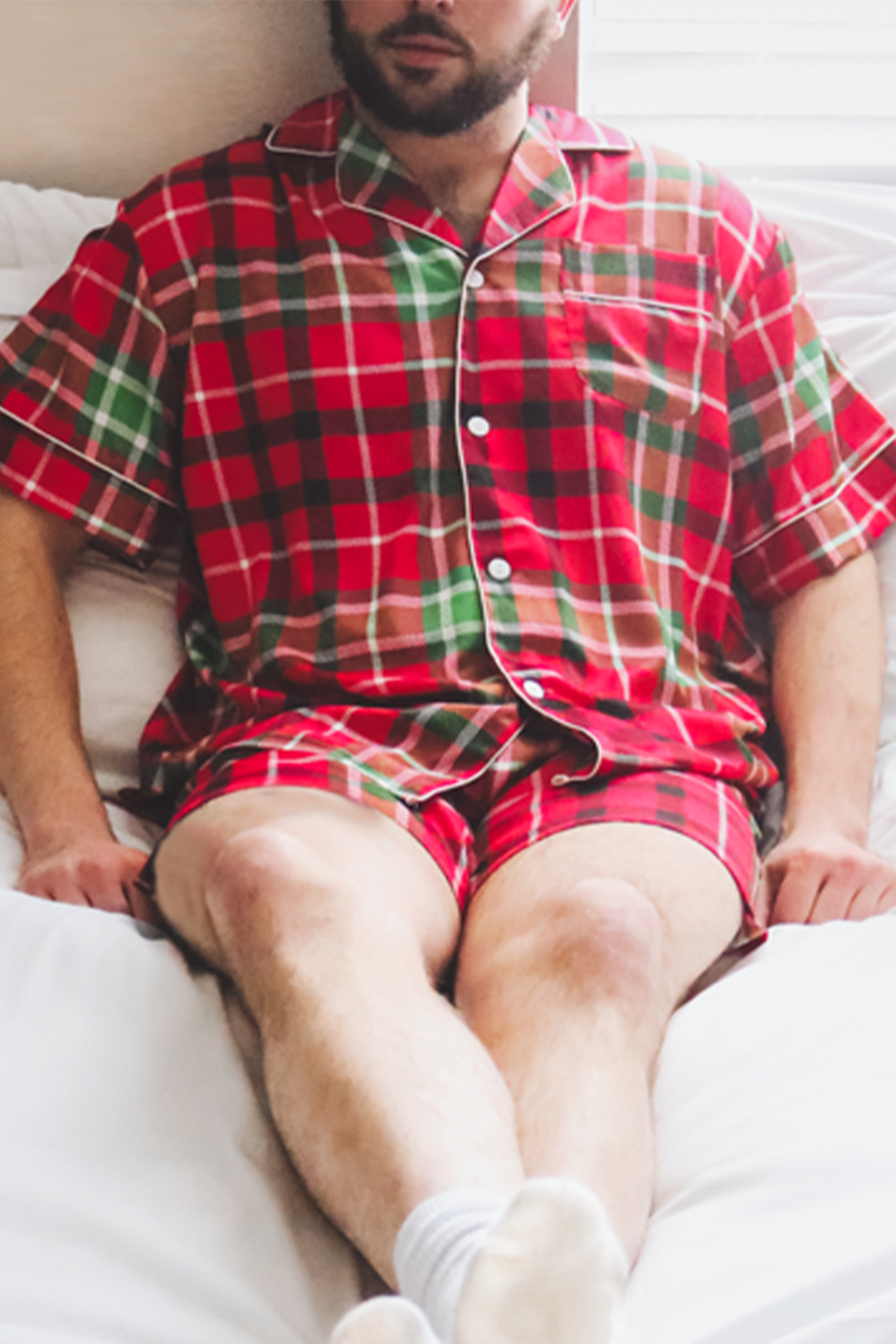 Men's Red Satin Plaid pajamas – Spikes and Seams