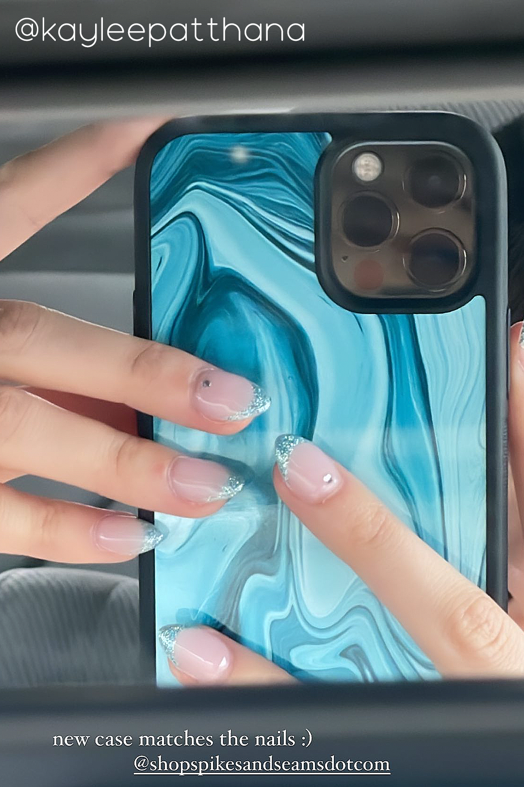 Blue Marble iPhone case – Spikes and Seams